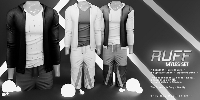 Second Life Marketplace - RUFF - Myles Hoodie - DEMO